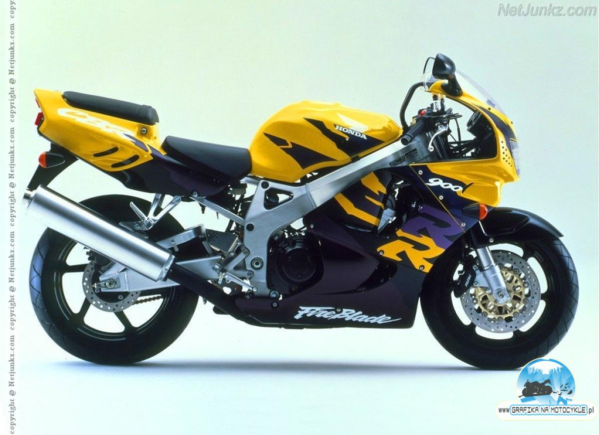 HONDA CBR 900RR 1996 yellow - Linegraf
